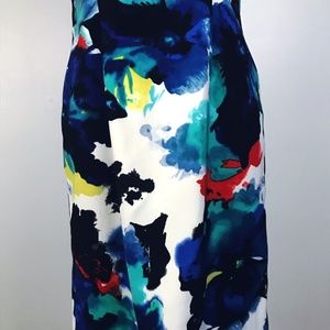 Mario Serrani | Dresses | Nwt Mario Serrani Watercolor Print Fitted ...